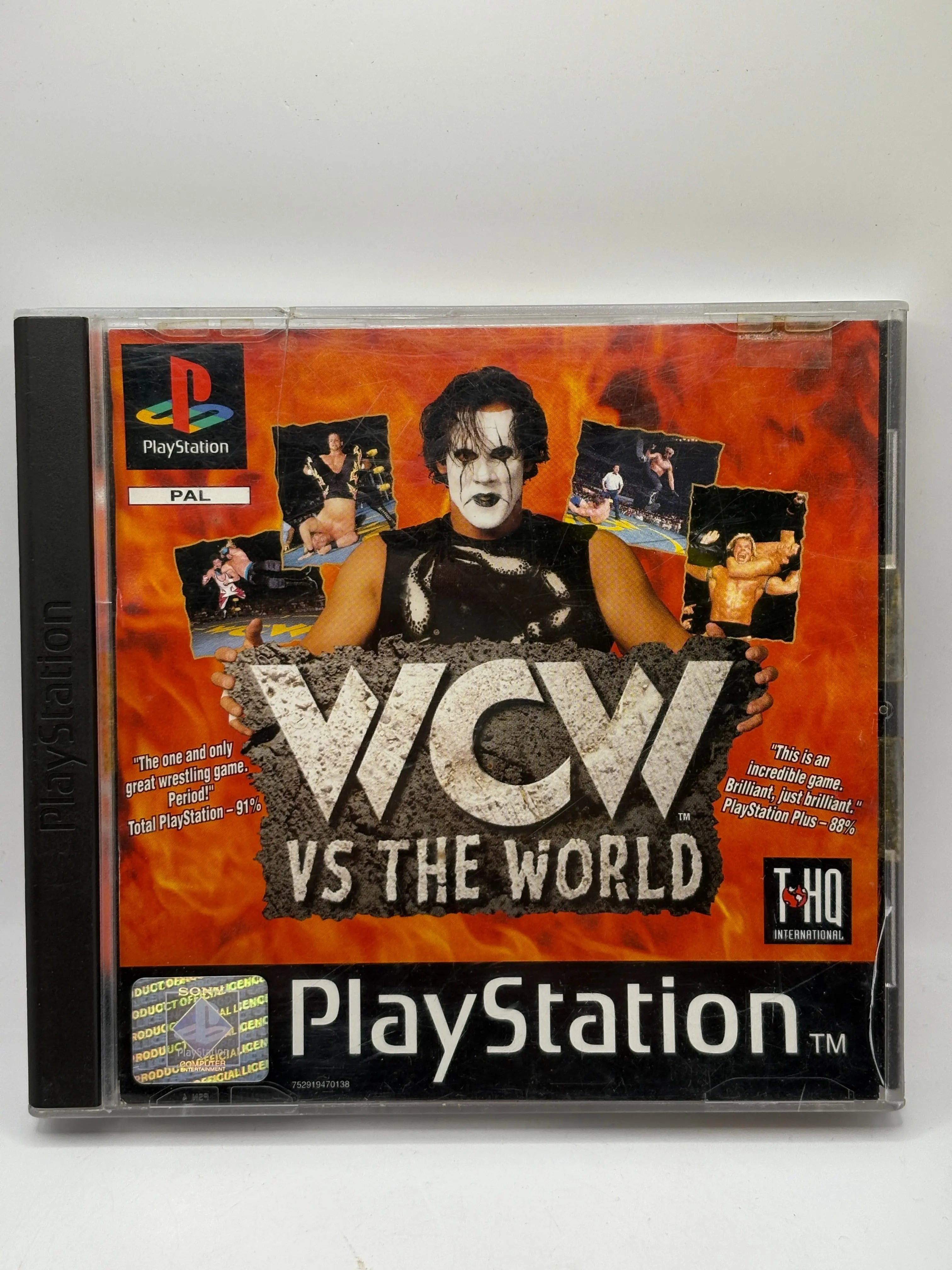 WCW Vs The World Sony PlayStation 1 PS1 Complete With Manual Tested Pa ...
