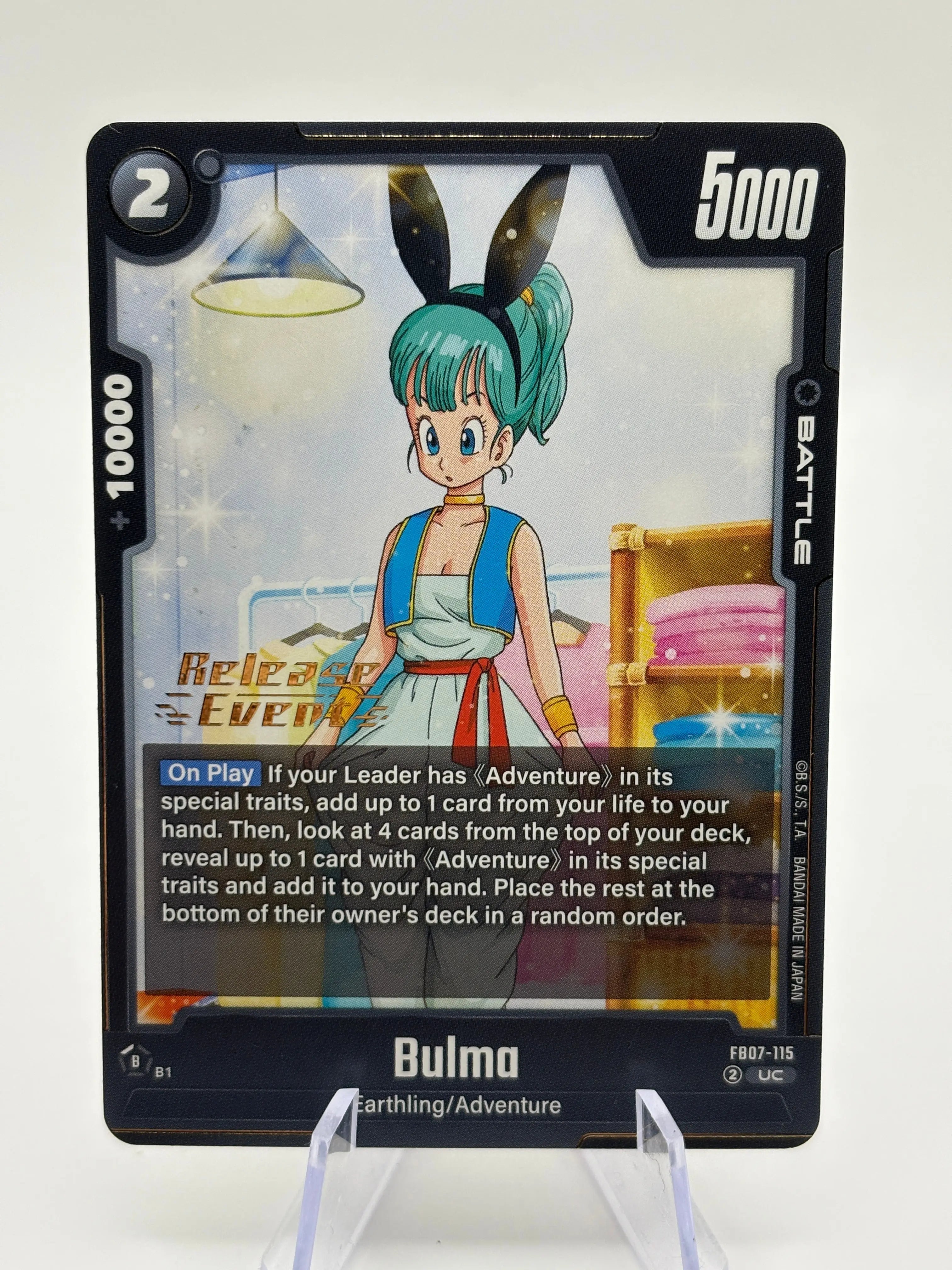 Dragon Ball Super Fusion World - Bulma FB07-115 Release Event Stamp NM ...