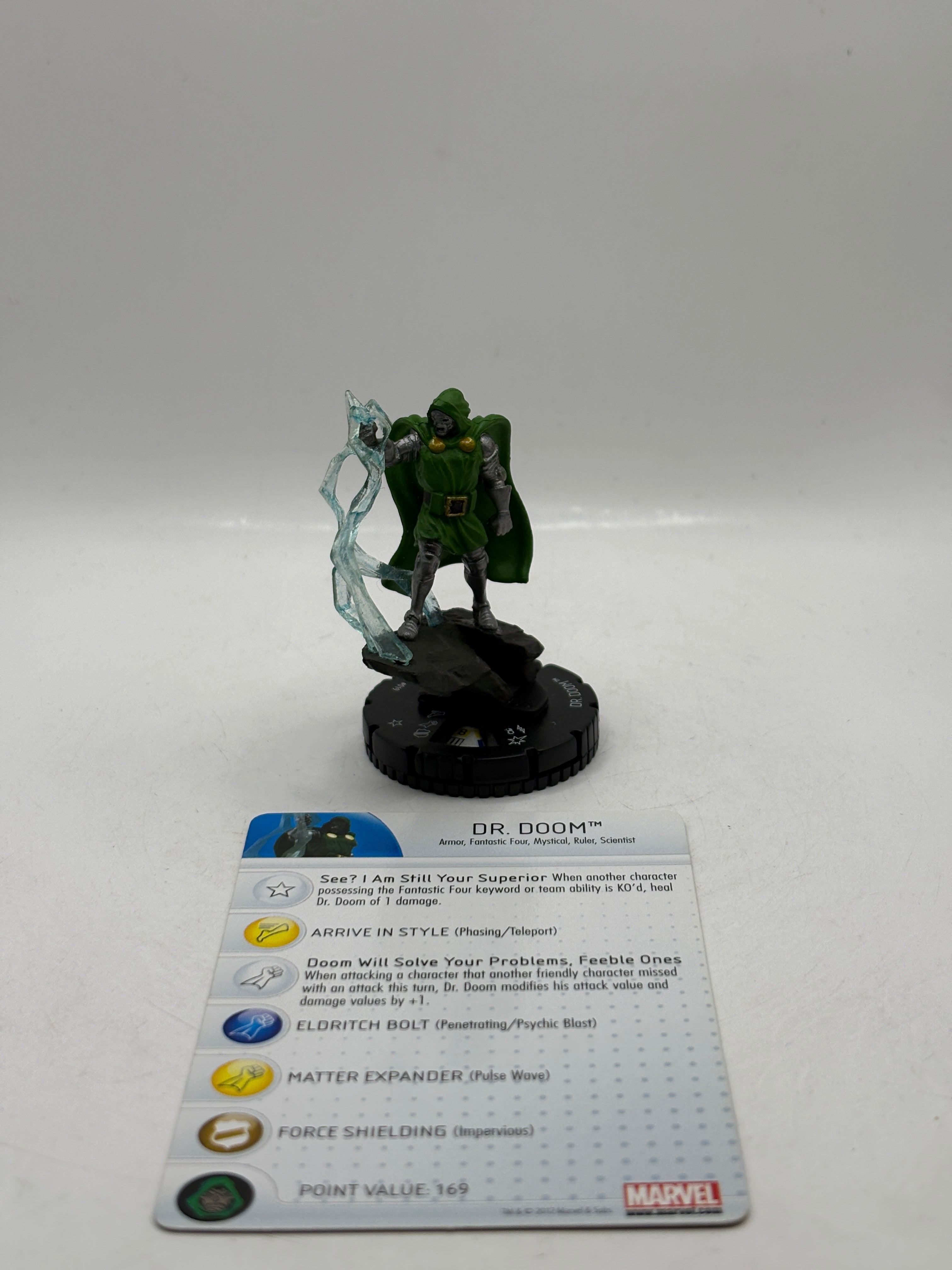 Marvel HeroClix Galactic Guardians - Dr. Doom #019 Loose with Card ...