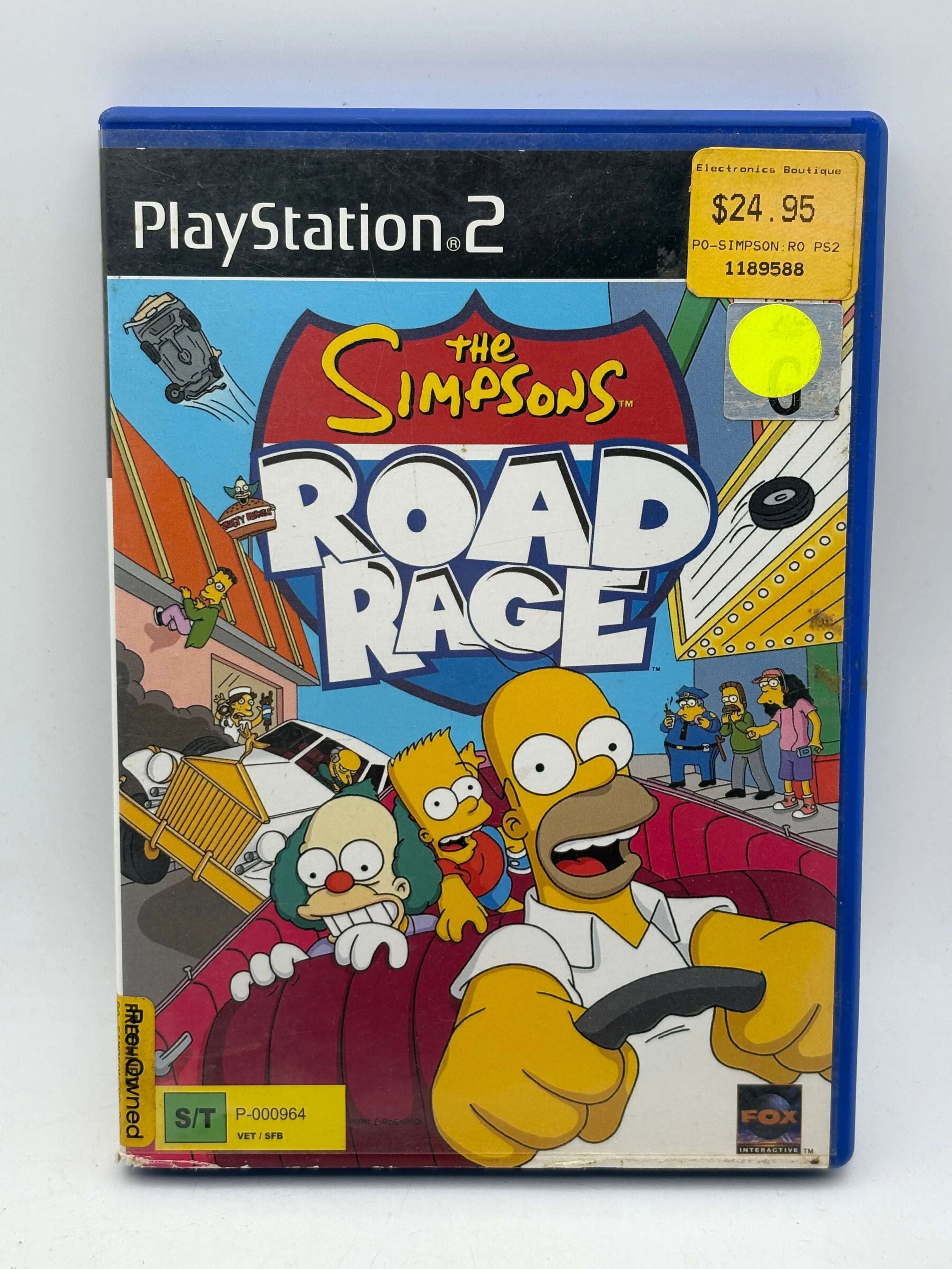 The Simpsons Road Rage Playstation 2 Complete With Manual PAL – FRENLY ...