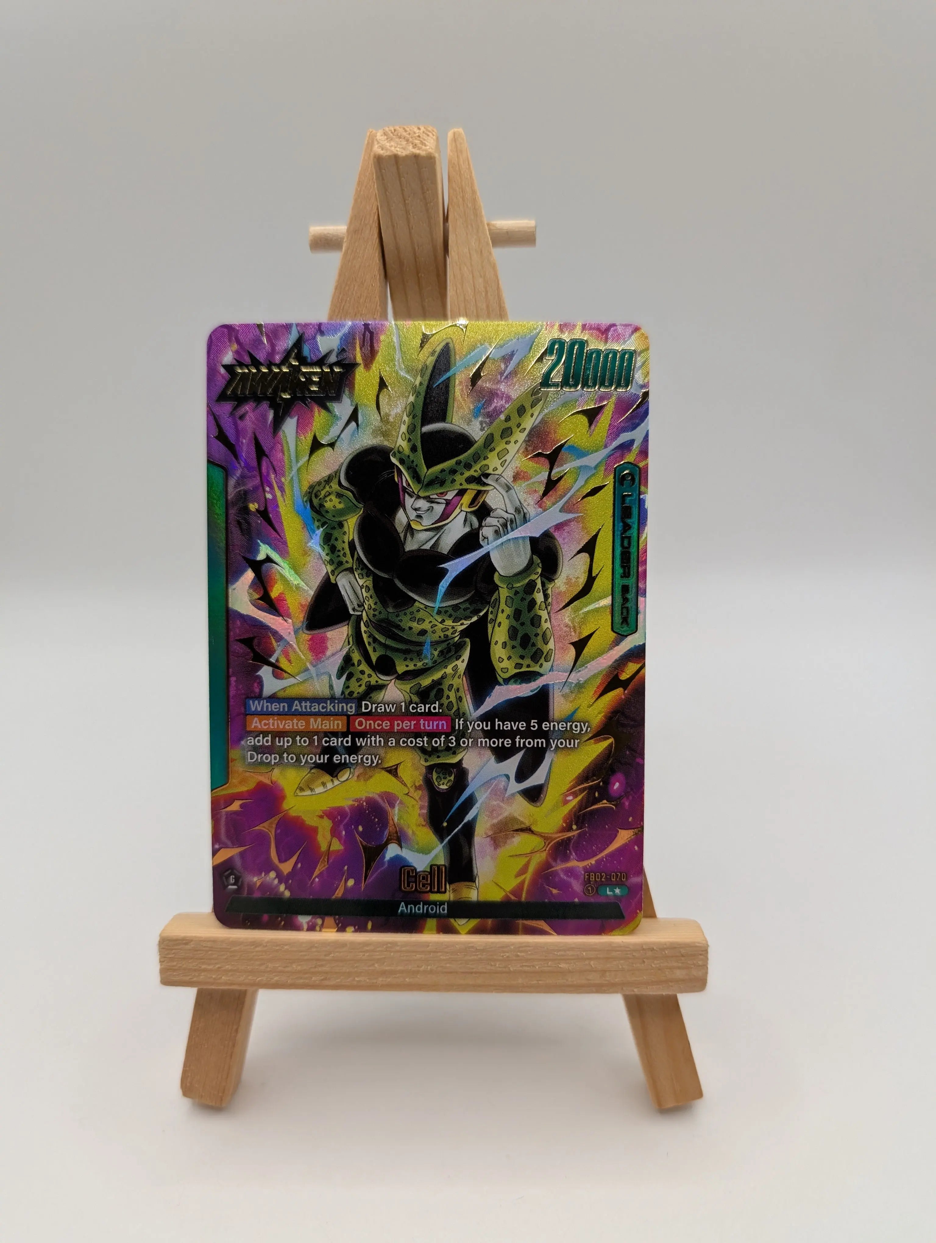 Cell Leader L FB02-070 Alternate Art Dragon Ball Fusion World Card ...
