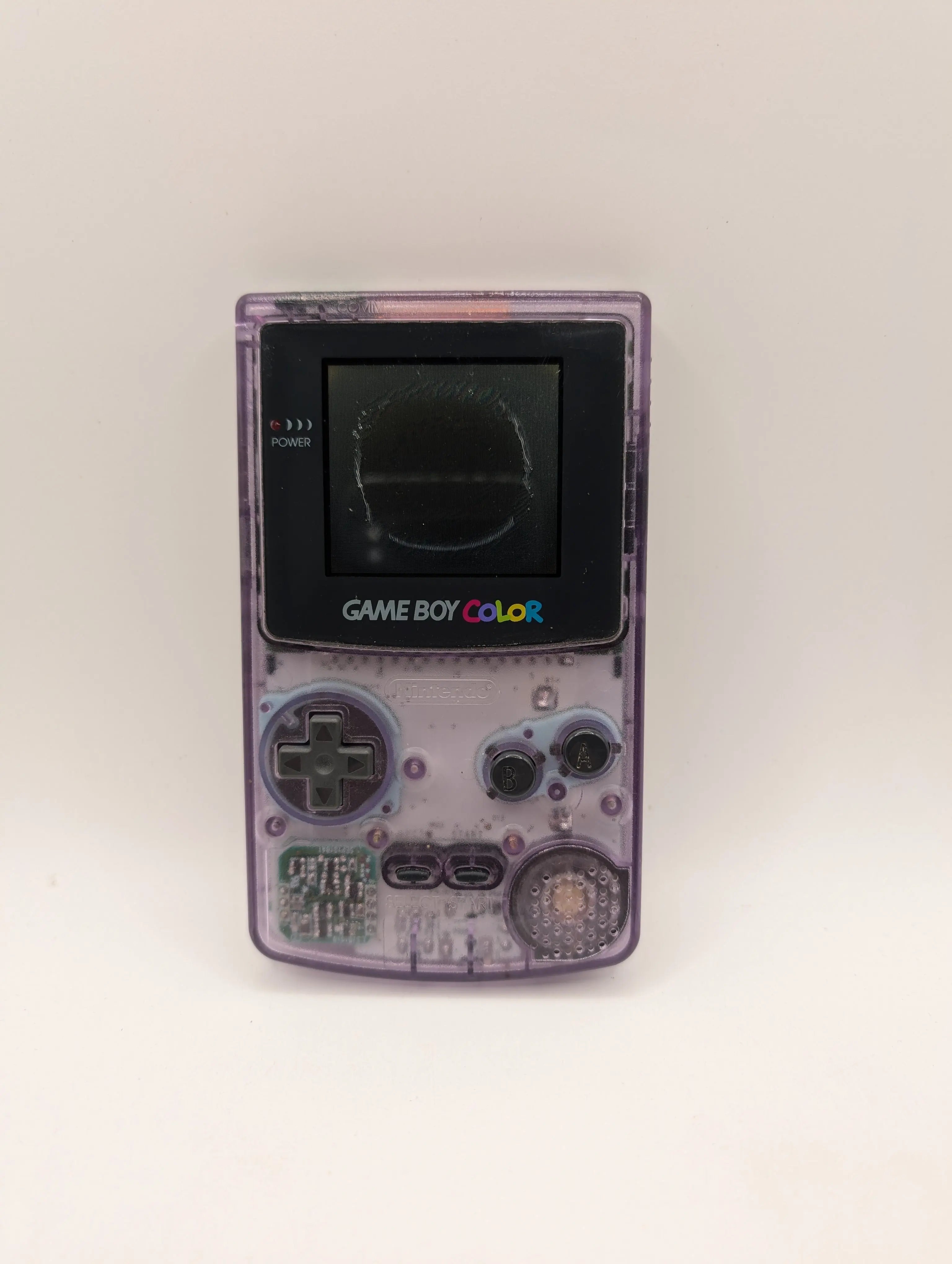 GBC Atomic Purple Nintendo Game Boy Color TURNS ON but not working scr ...