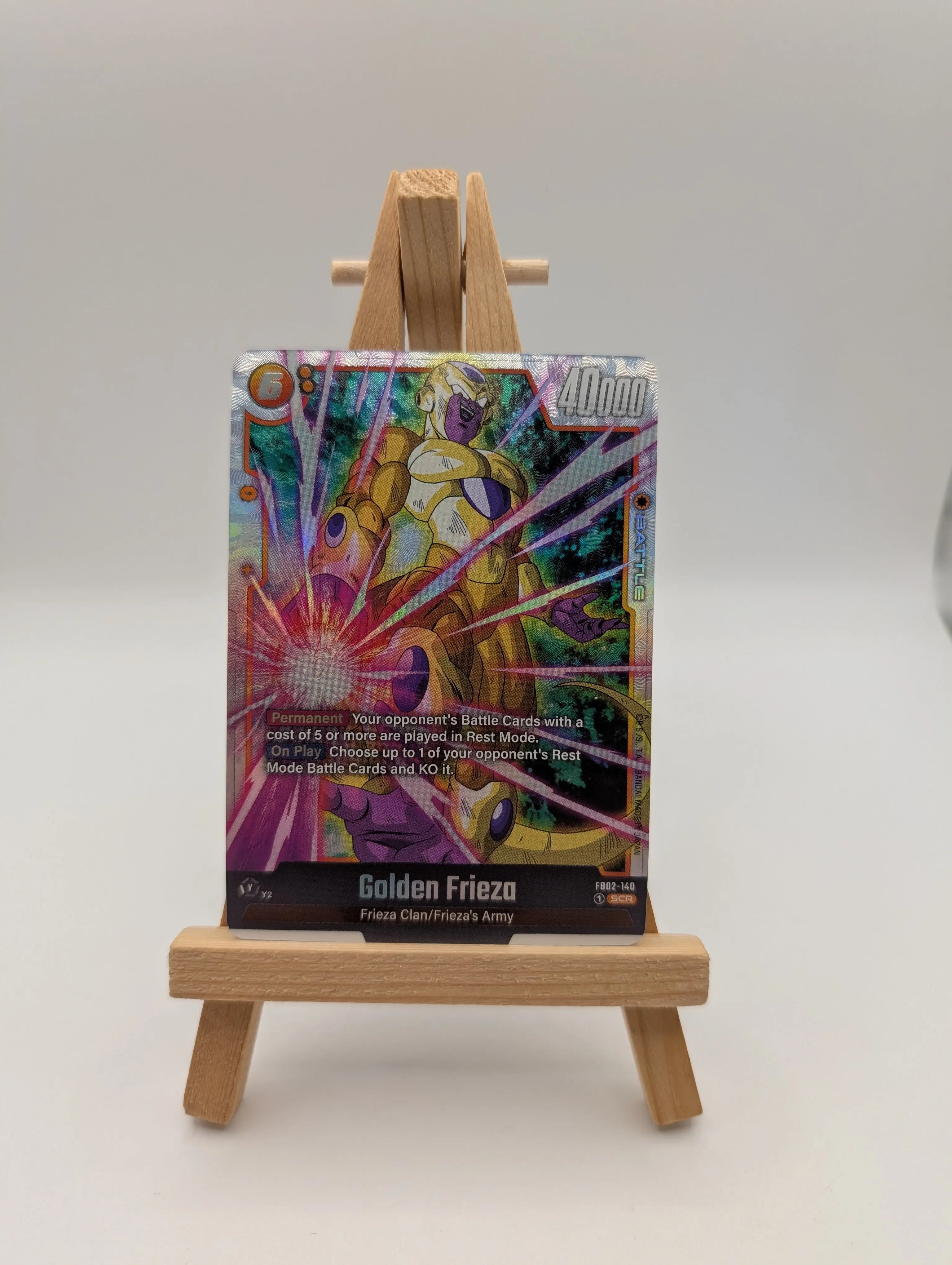 Golden Frieza SCR FB02-140 Secret Rare Dragon Ball Fusion World Card E ...