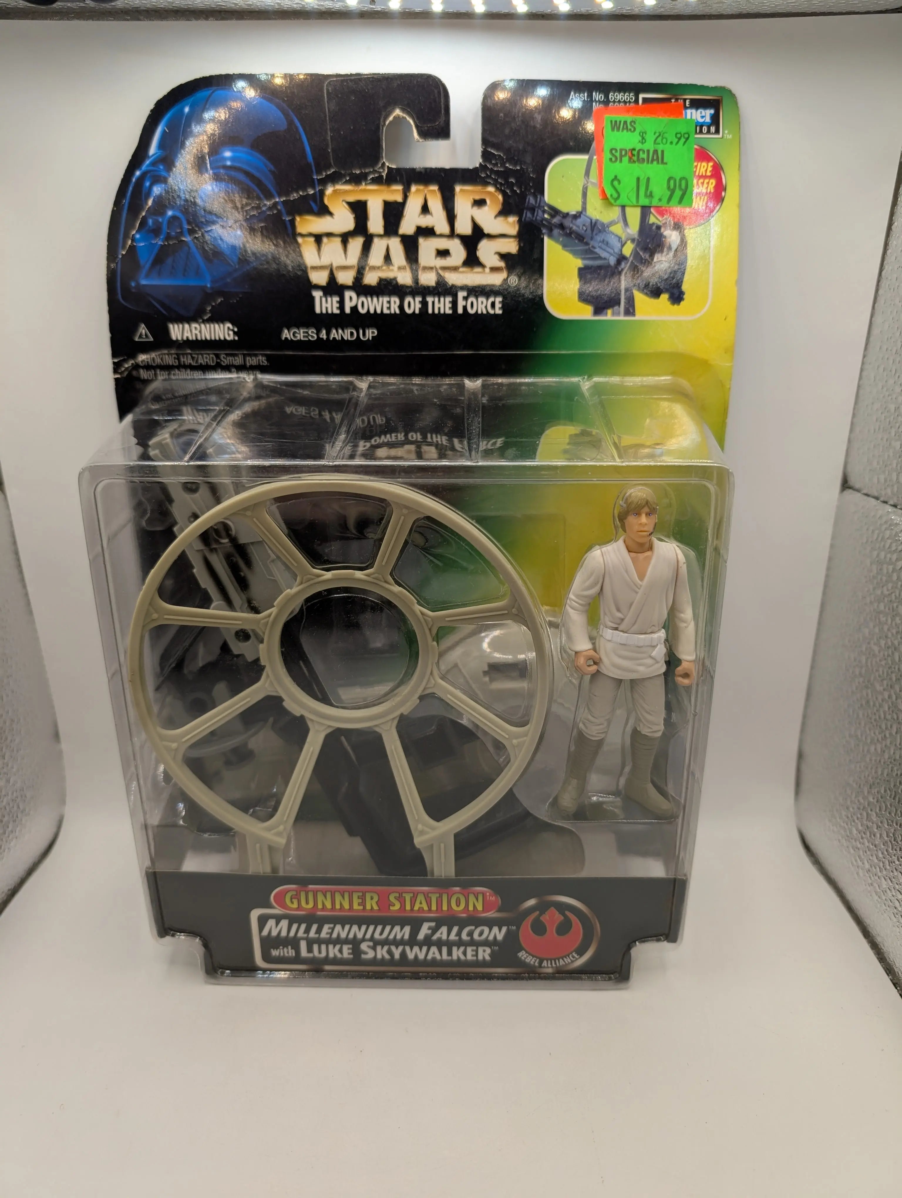 STAR WARS - KENNER - POTF - GUNNER STATION - MILLENNIUM FALCON Luke Sk ...