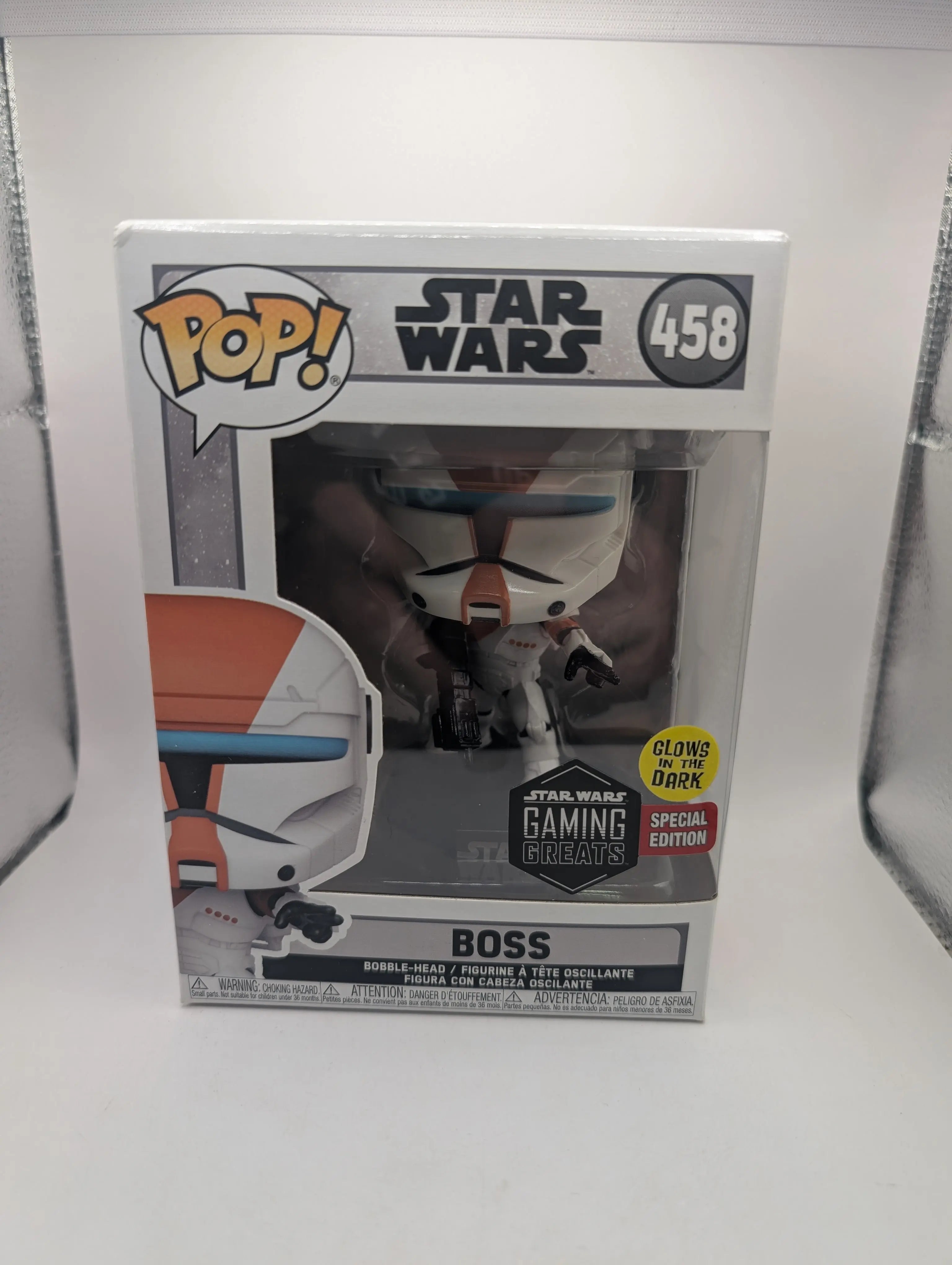 Funko Pop Boss Glow # 458 Star Wars Gaming Greats Special Edition Viny ...