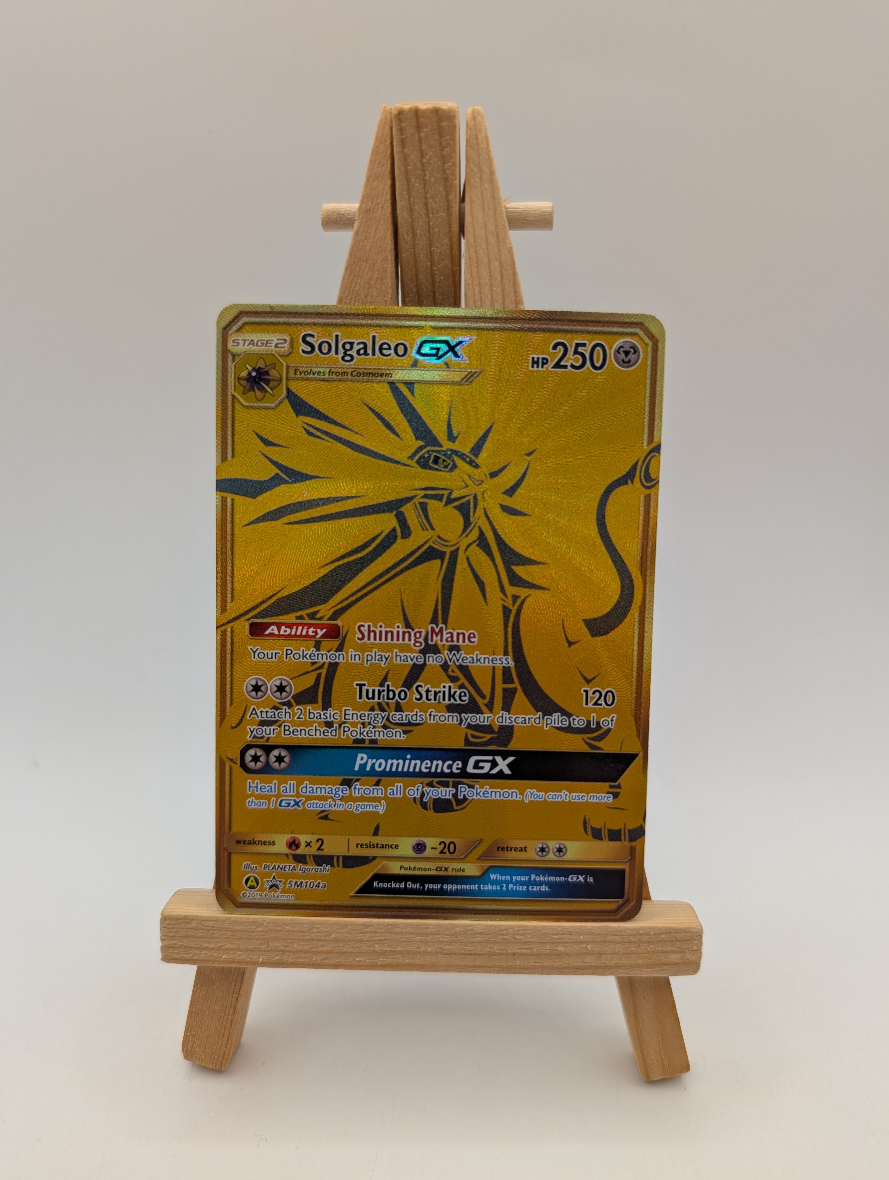 Pokemon Promo Cards Solgaleo GX - SM104a - SM Black Star Promos ...