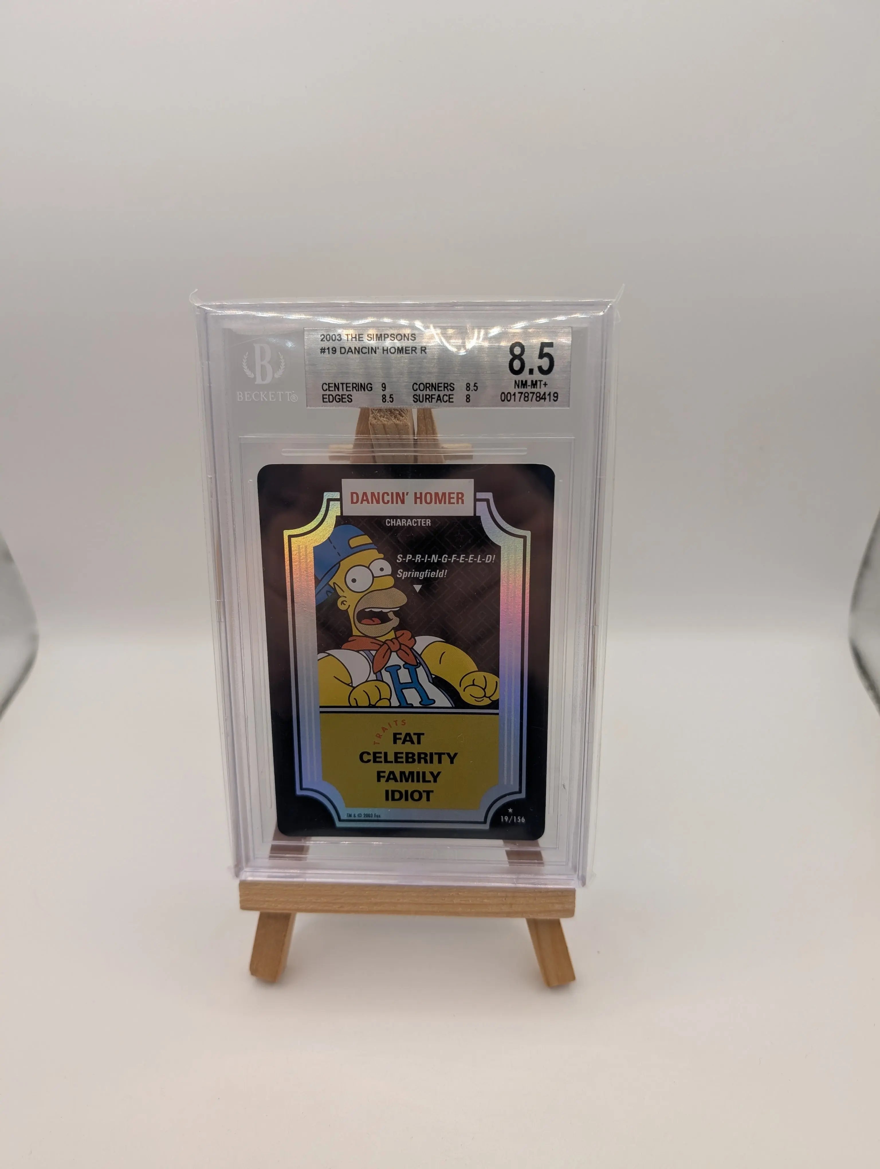 2003 WOTC WIZARDS OF THE COAST THE SIMPSONS TCG DANCIN HOMER SIMPSON C ...