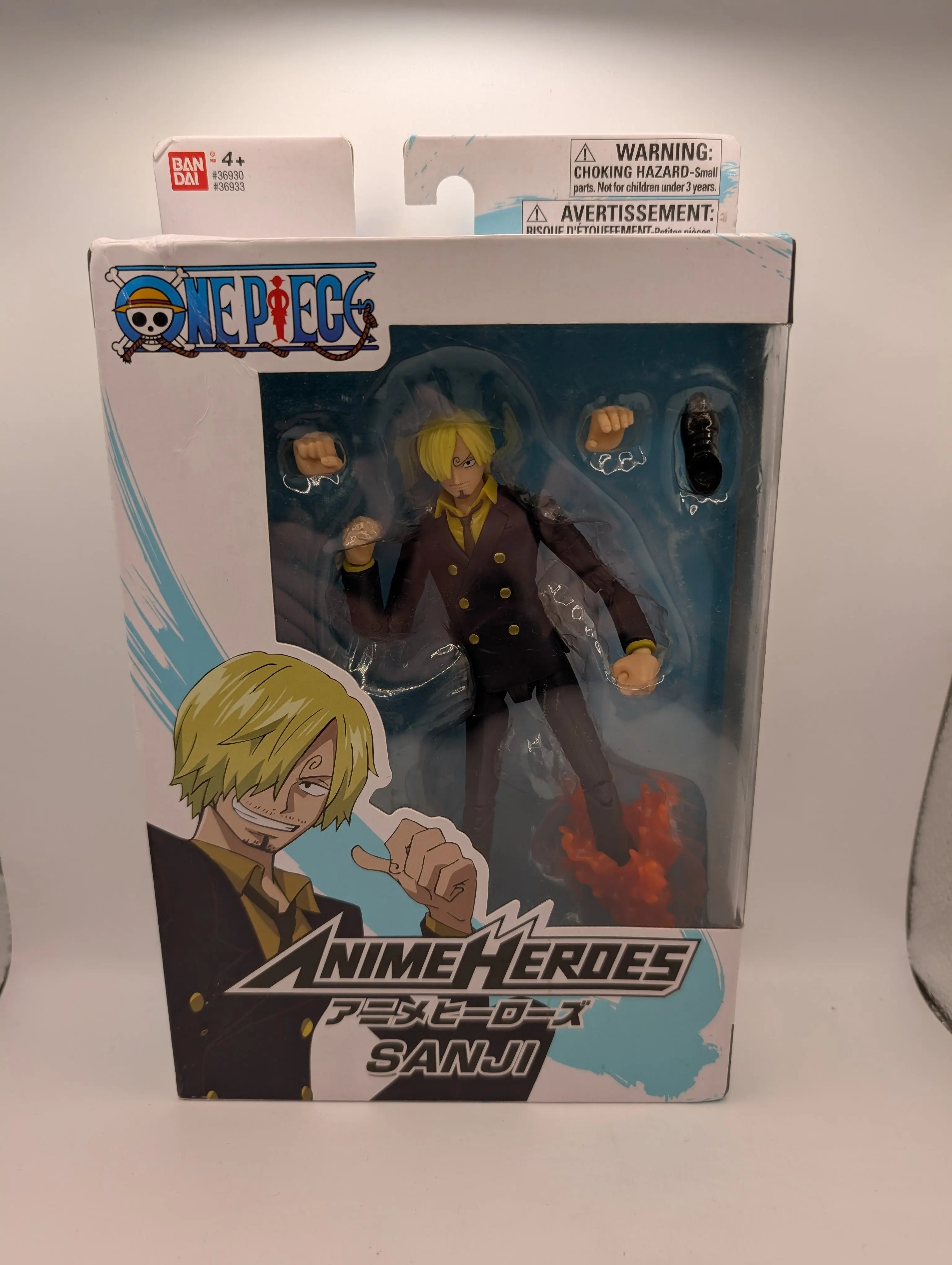 2023 Bandai One Piece Anime Heroes Sanji 6” Action Figure FACTORY SEAL ...