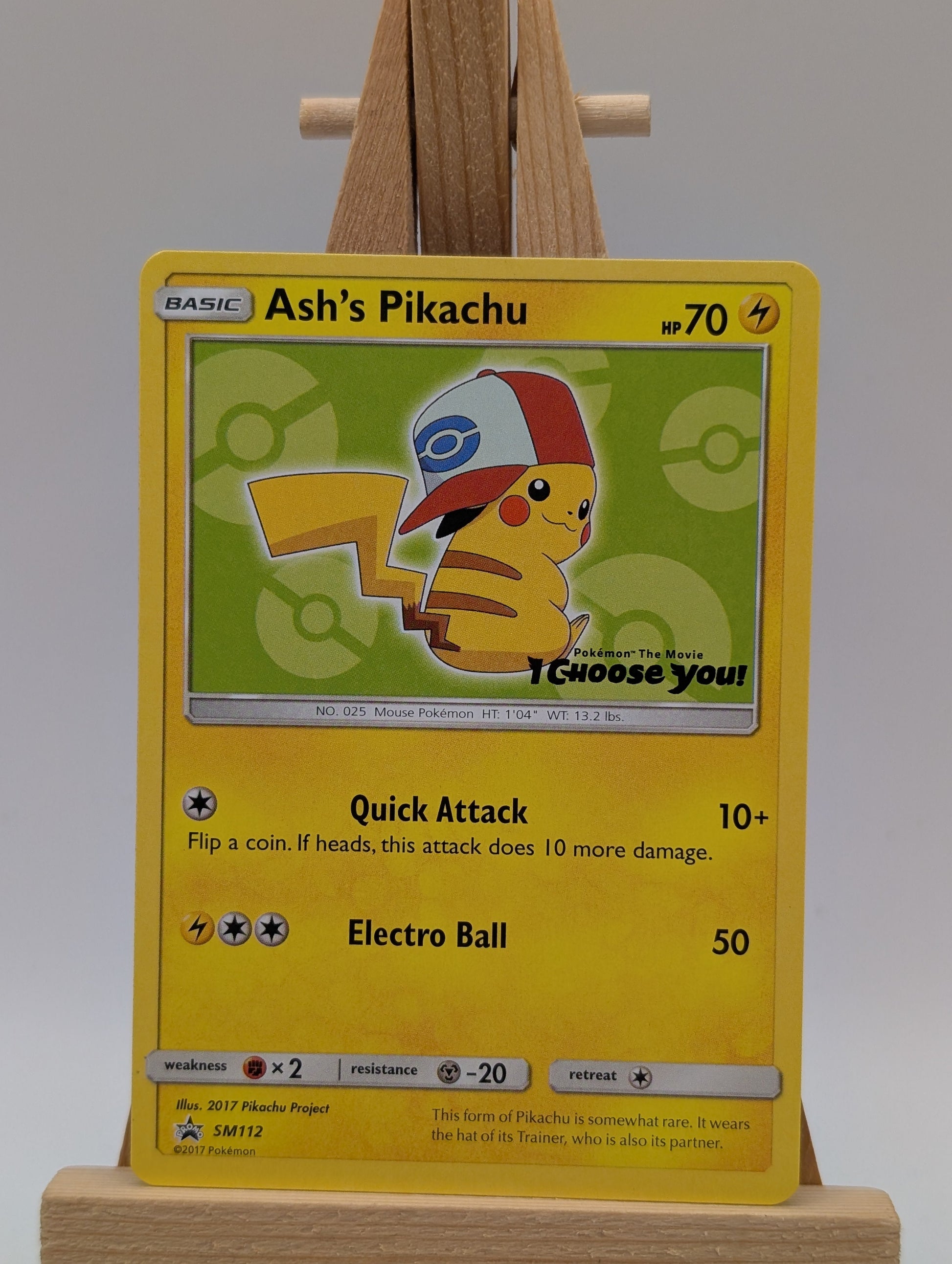 Pokemon Card SM Black Star Promos SM112 Ash's Pikachu ‘I Choose You ...