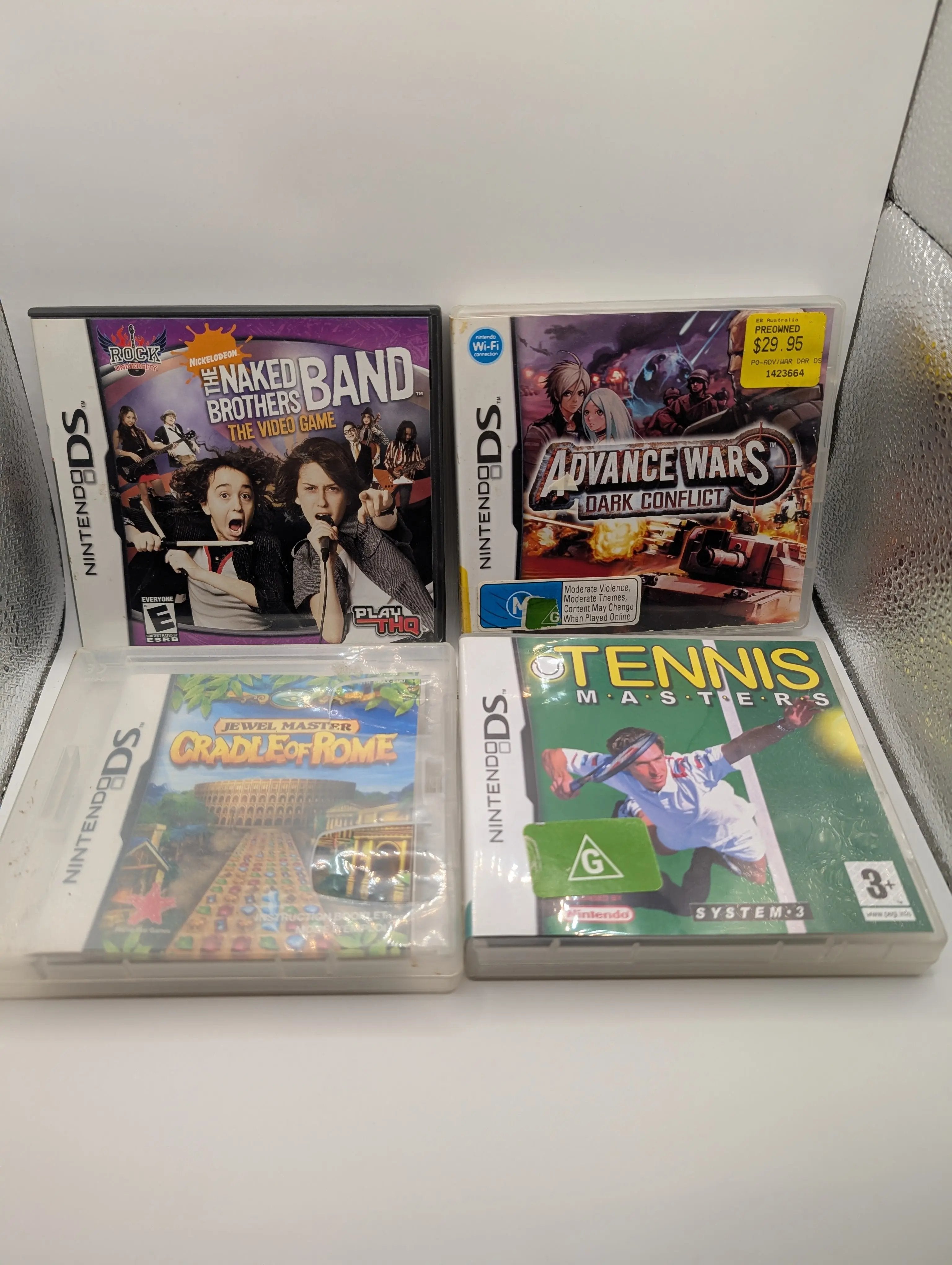 Nintendo DS Lot Bundle 4x Games, Fun, War, Sport, Puzzles, Working and ...