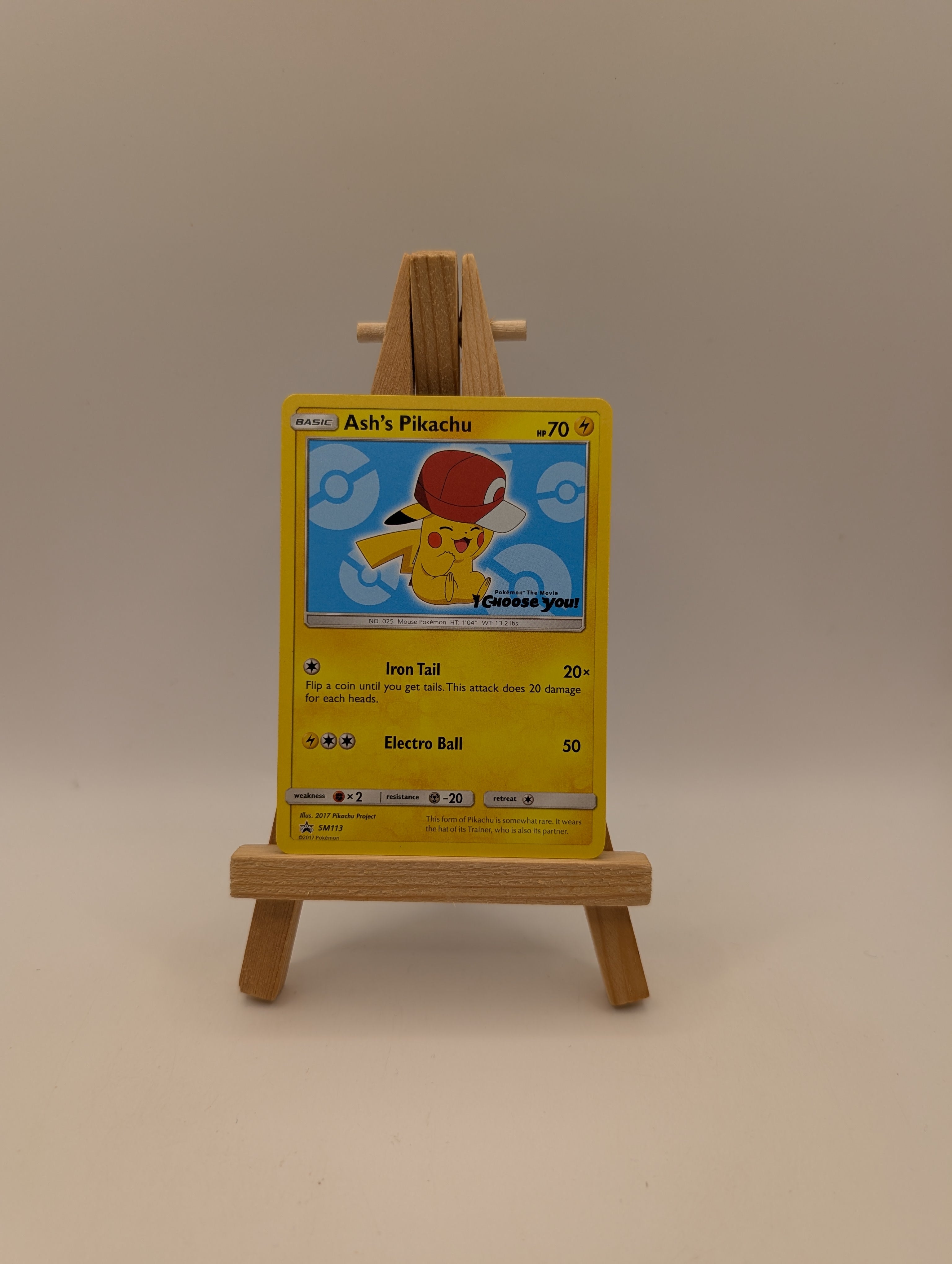 Ash's Pikachu SM113 Non Holo SM Promos - Pokemon Card – FRENLY BRICKS ...